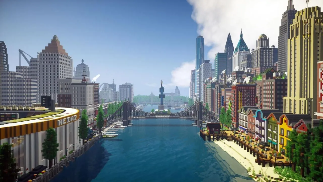 City | Patriotville Freedom County Minecraft map - BillionBlocks