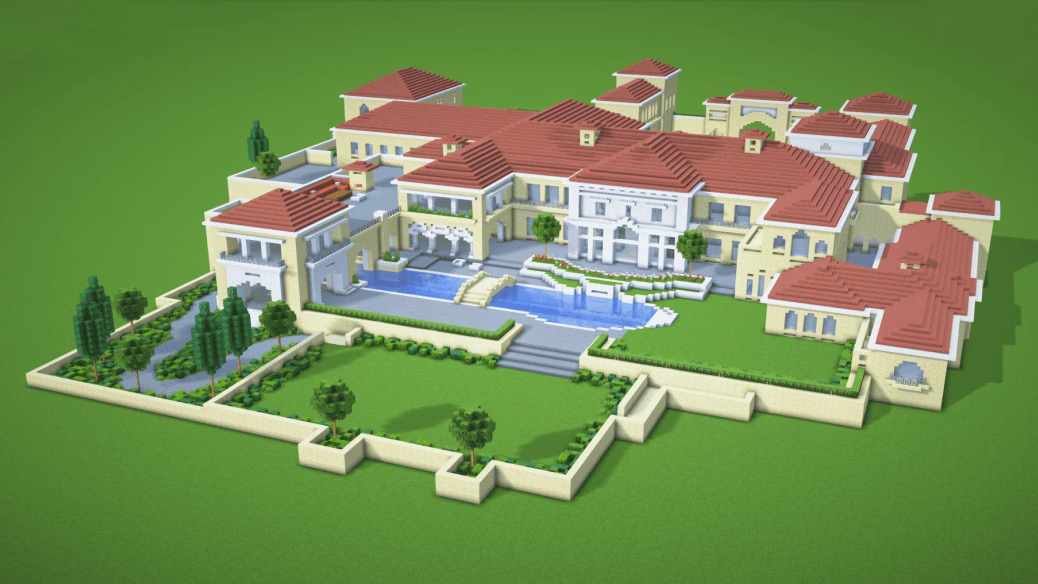Stylish Mega Mansion Minecraft map - BillionBlocks