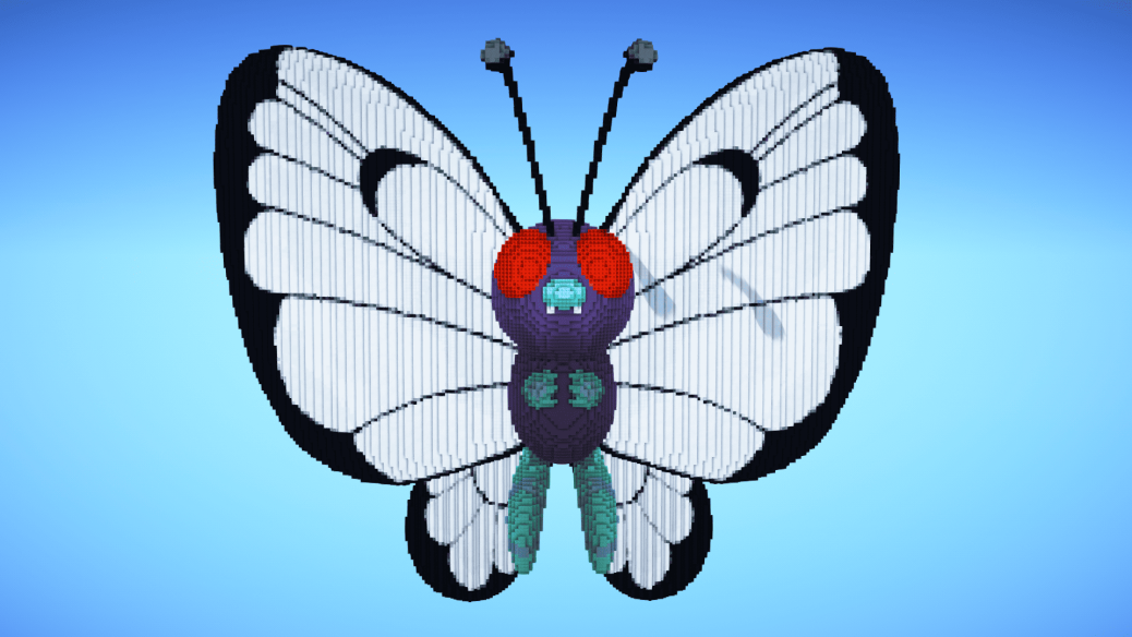 Pokemon Butterfree | 180 High Organic Minecraft map - BillionBlocks