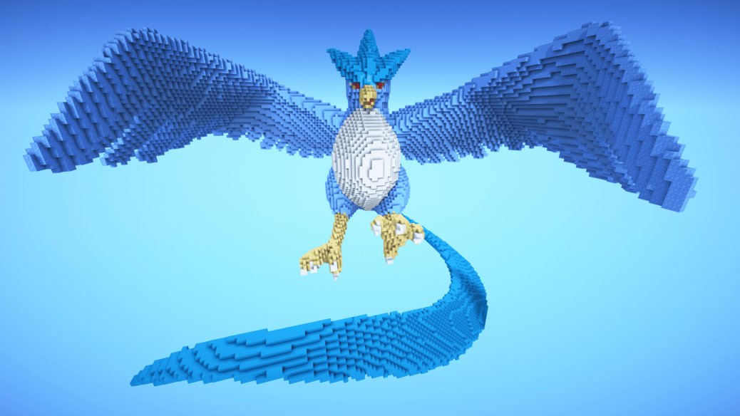 Pokemon Articuno | 90 High Organic Minecraft map - BillionBlocks