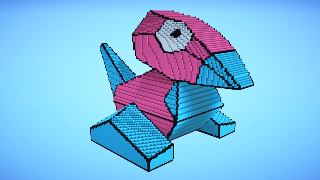 Pokemon Porygon | 90 High Organic Minecraft map - BillionBlocks